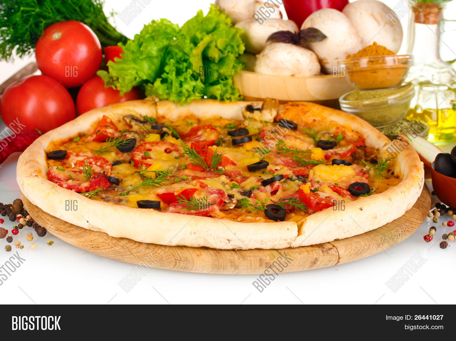 Delicious Pizza On Image & Photo (Free Trial) | Bigstock