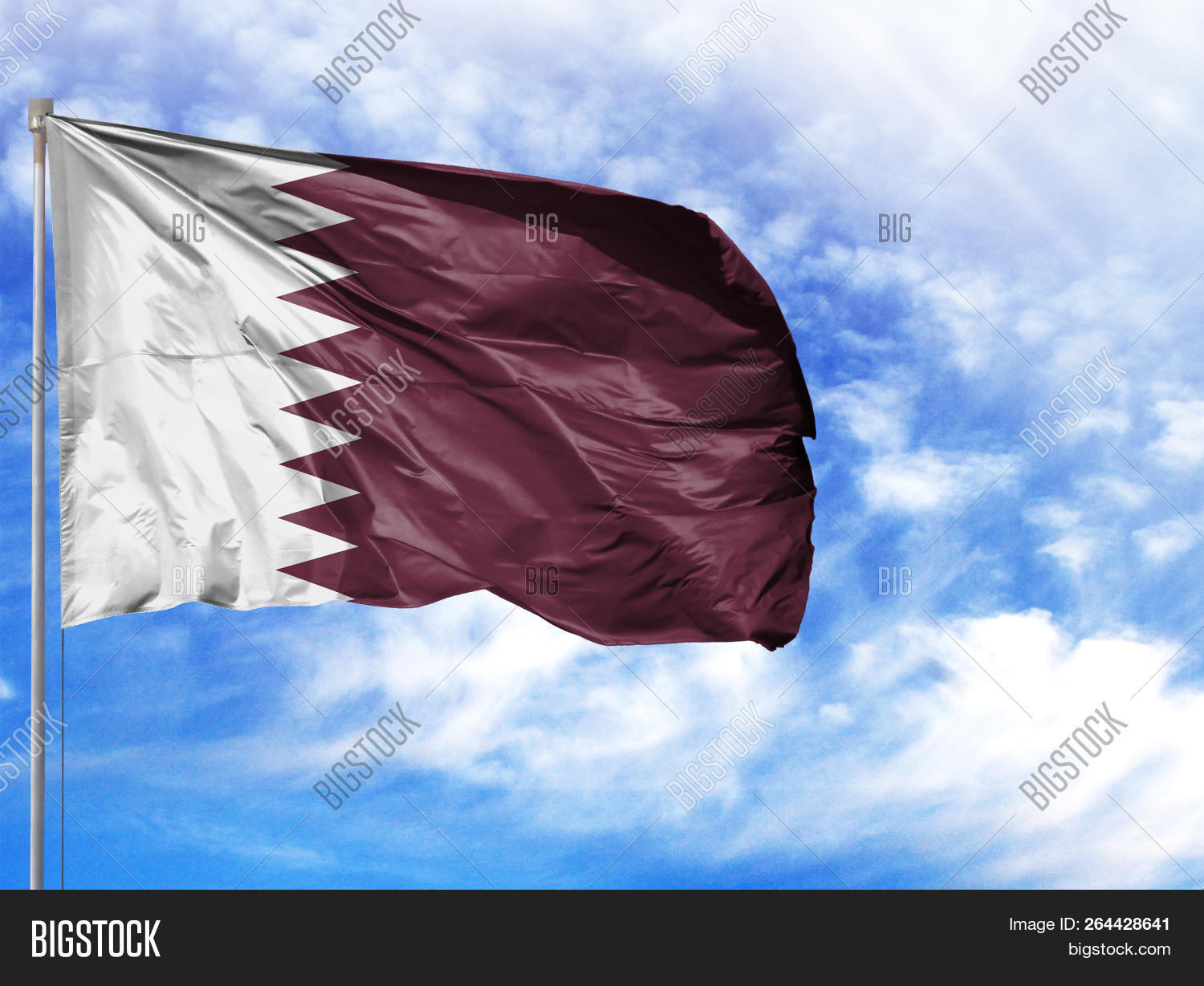 National Flag Qatar On Image & Photo (Free Trial) | Bigstock