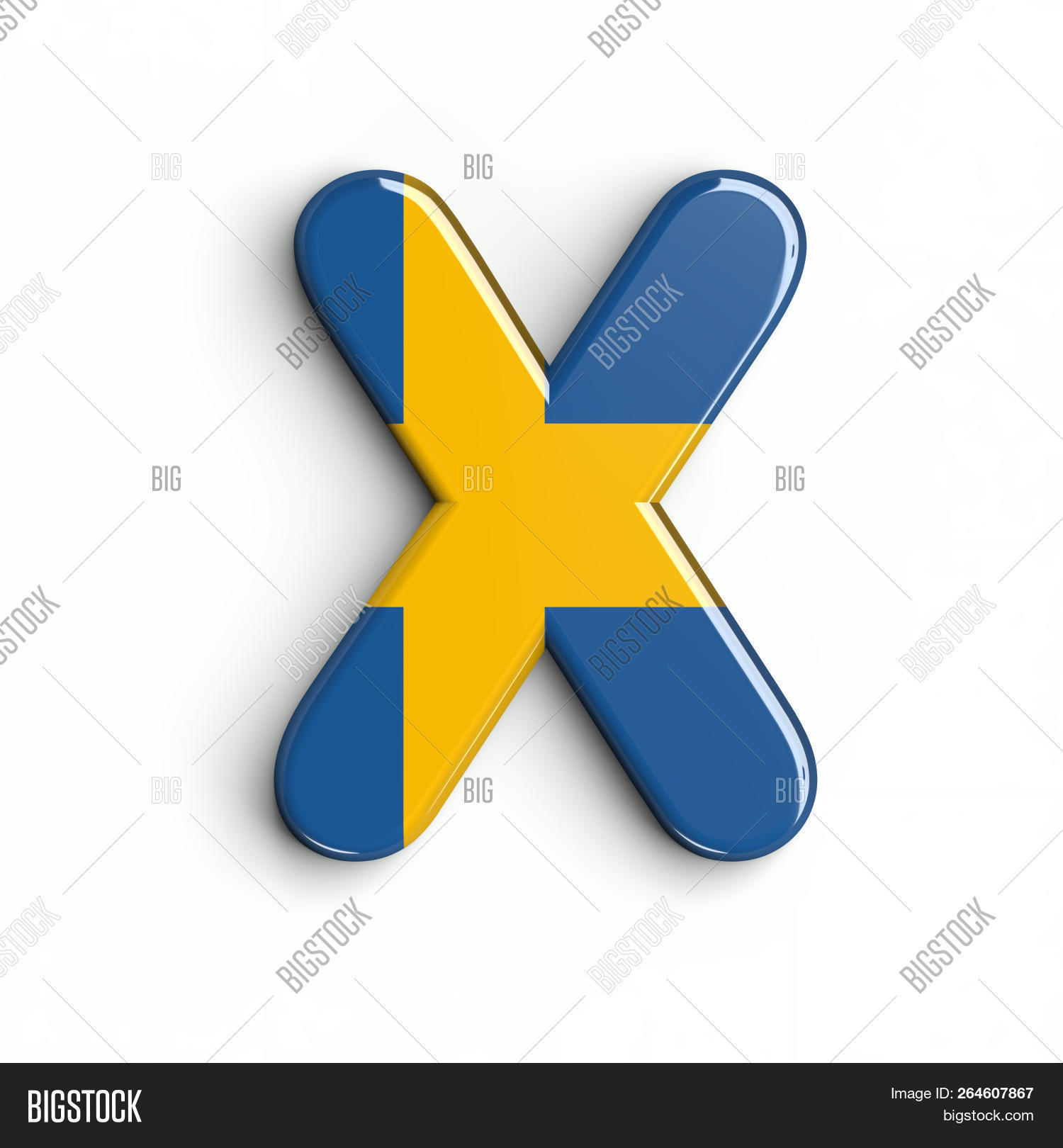 Sweden Flag Letter X Image & Photo (Free Trial) | Bigstock
