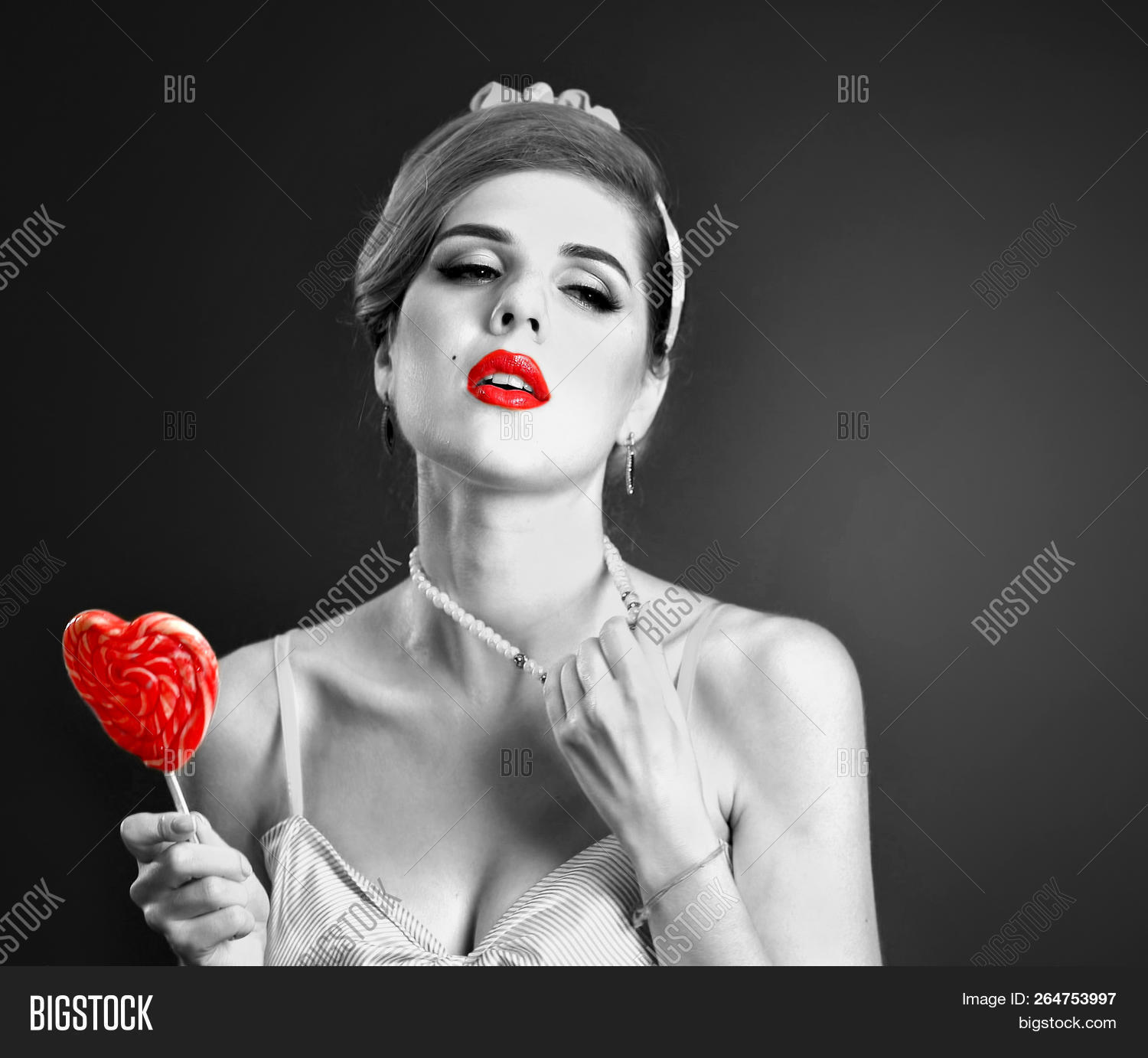 Woman Eating Lollipops Image & Photo (Free Trial) | Bigstock