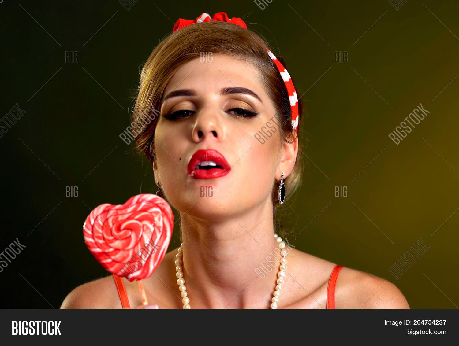 Woman Eating Lollipops Image & Photo (Free Trial) | Bigstock