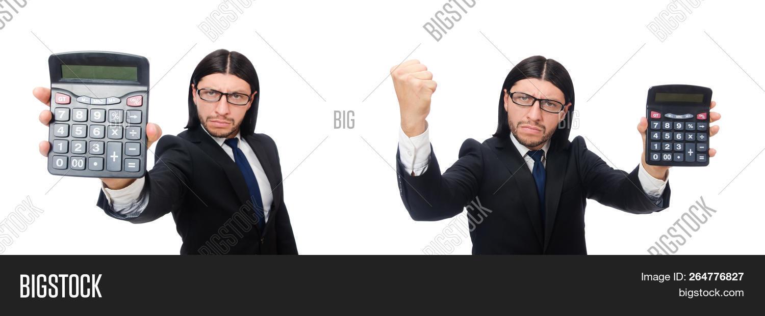 Man Calculator Image & Photo (Free Trial) | Bigstock