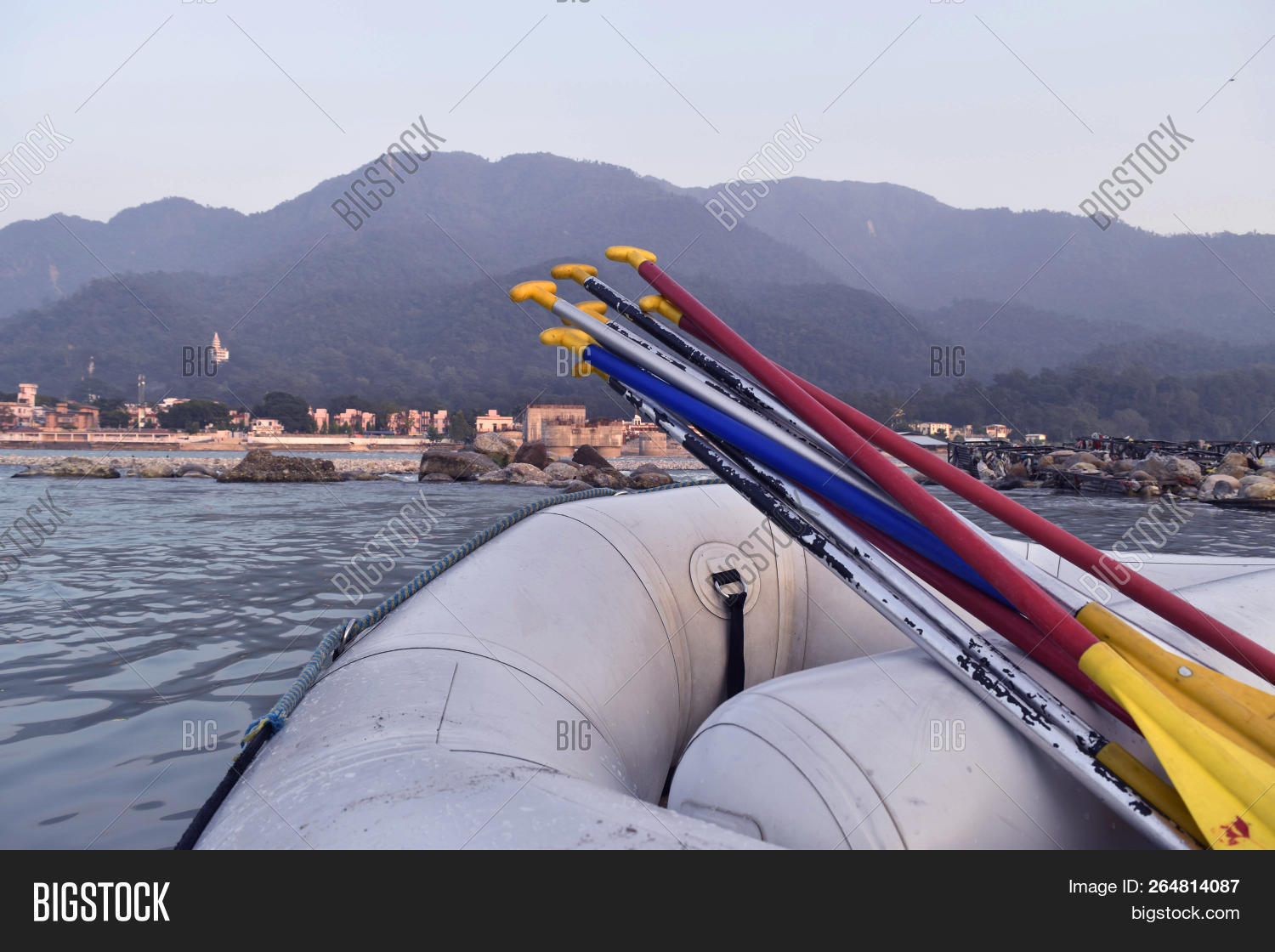 Empty Rafting Boat On Image & Photo (Free Trial) | Bigstock