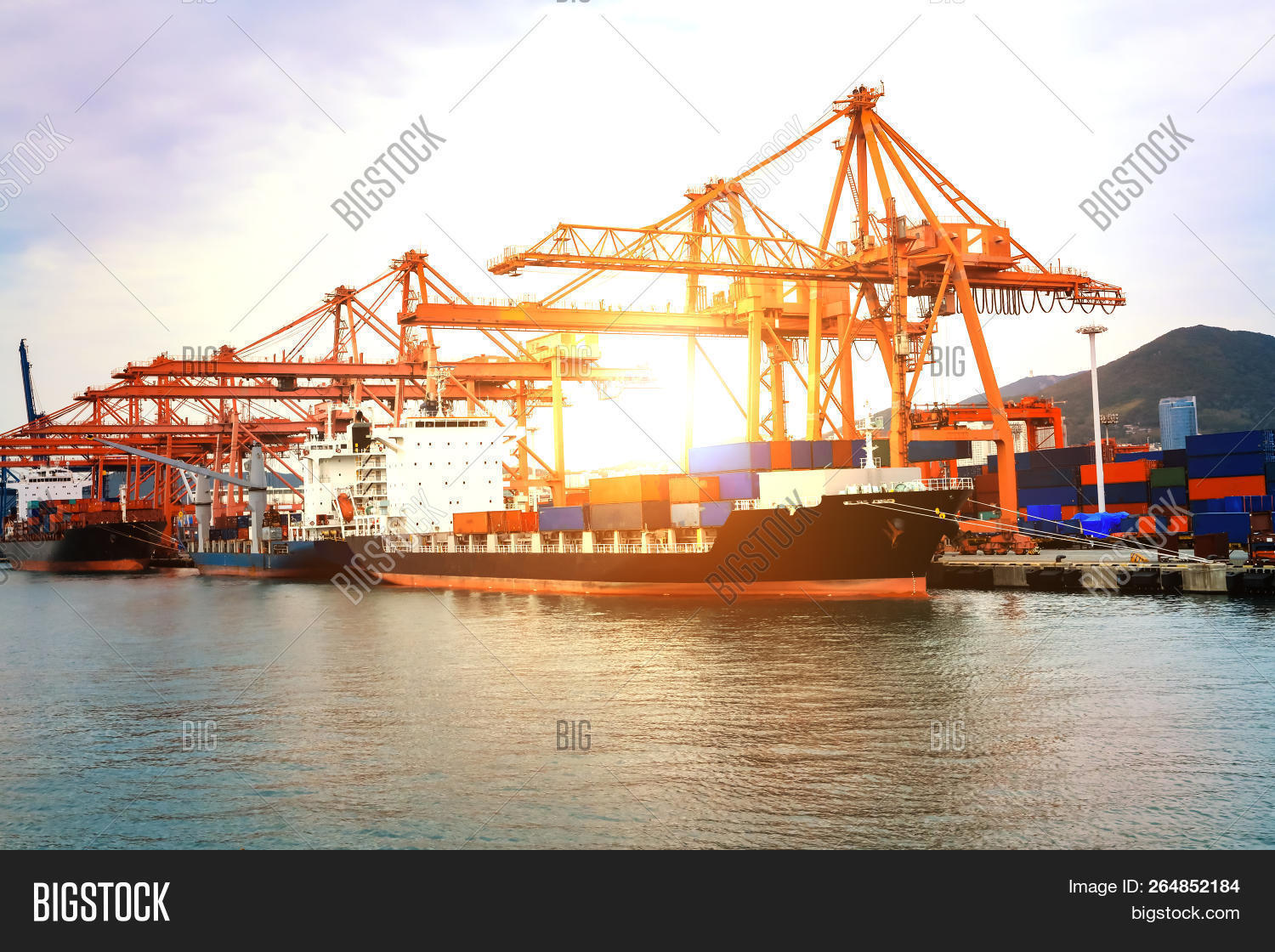 Container Ship Loading Image & Photo (Free Trial) | Bigstock