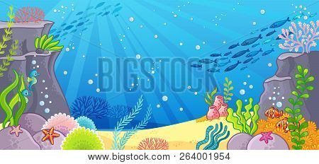 Sea Bottom. Vector Vector & Photo (Free Trial) | Bigstock