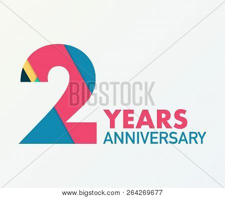 2 Years Anniversary Vector & Photo (Free Trial) | Bigstock