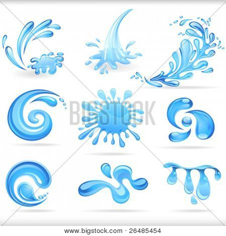 Splash Sparkling Blue Vector & Photo (Free Trial) | Bigstock