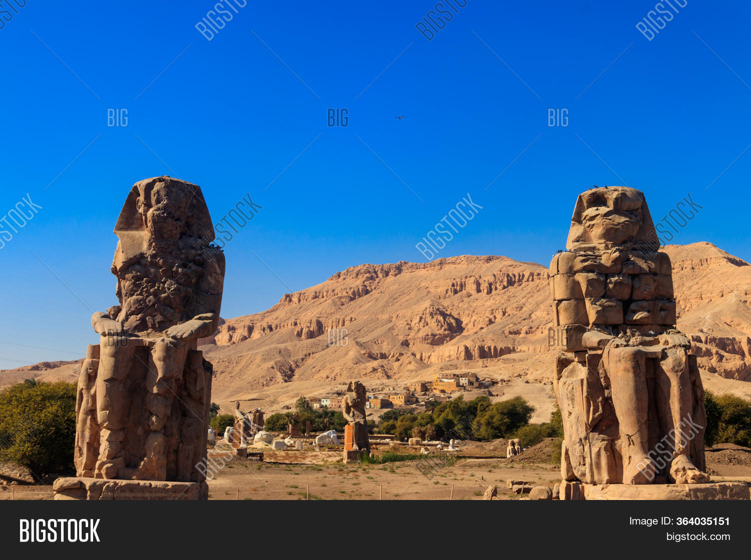 Colossi Memnon, Two Image & Photo (Free Trial) | Bigstock