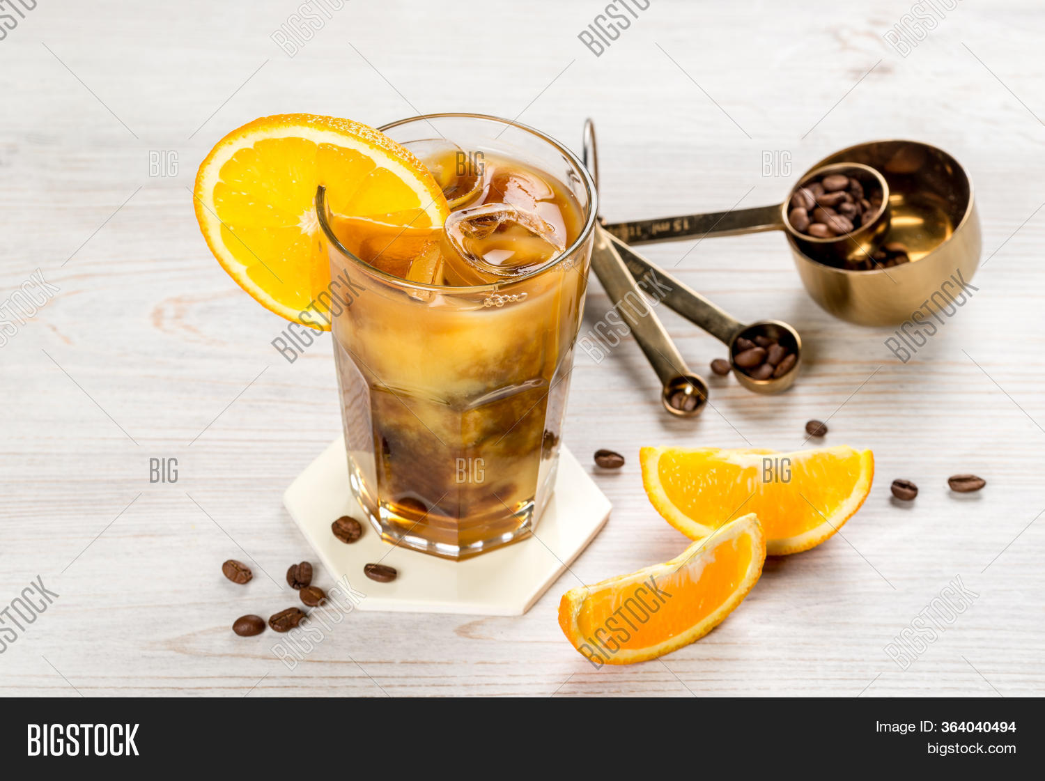 Iced Coffee Ice Orange Image & Photo (Free Trial) | Bigstock