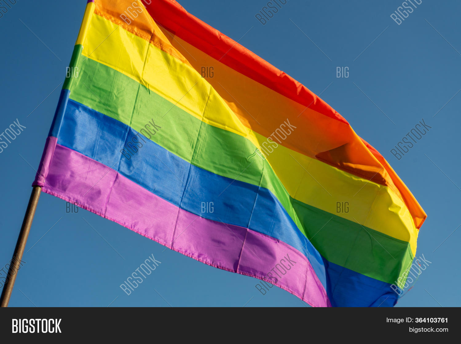 Rainbow Flag On Sunny Image & Photo (Free Trial) | Bigstock