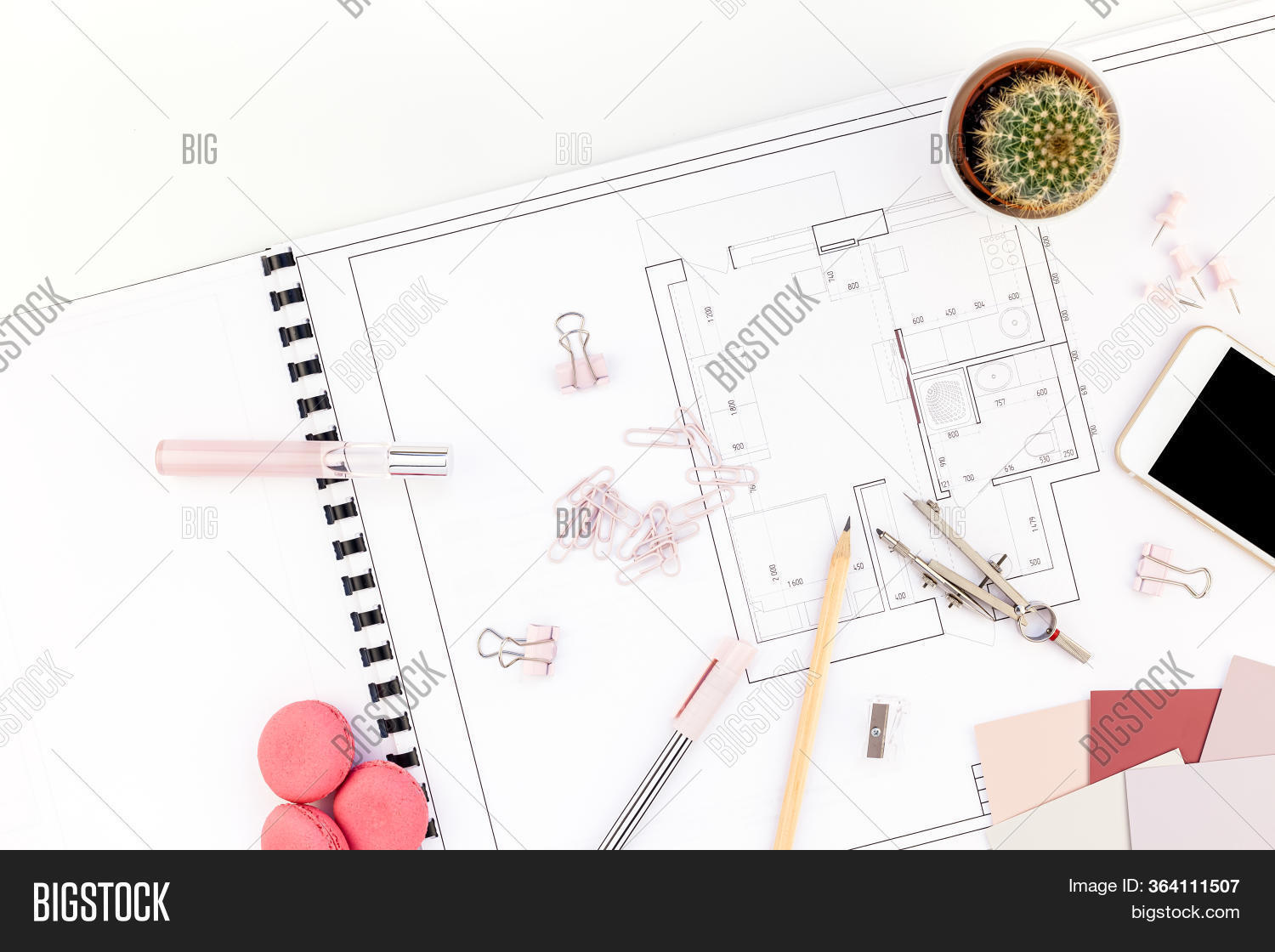 Blueprint Flat Project Image & Photo (Free Trial) | Bigstock