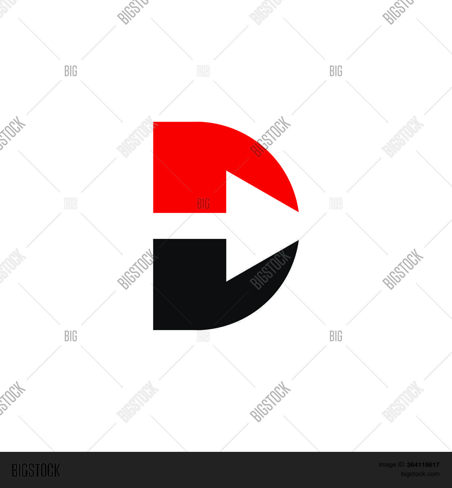 Initial Letter D Vector & Photo (Free Trial) | Bigstock