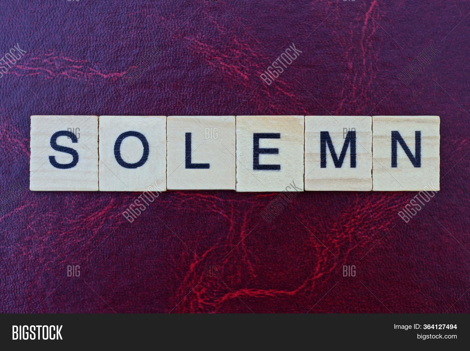 Word Solemn Gray Image & Photo (Free Trial) | Bigstock