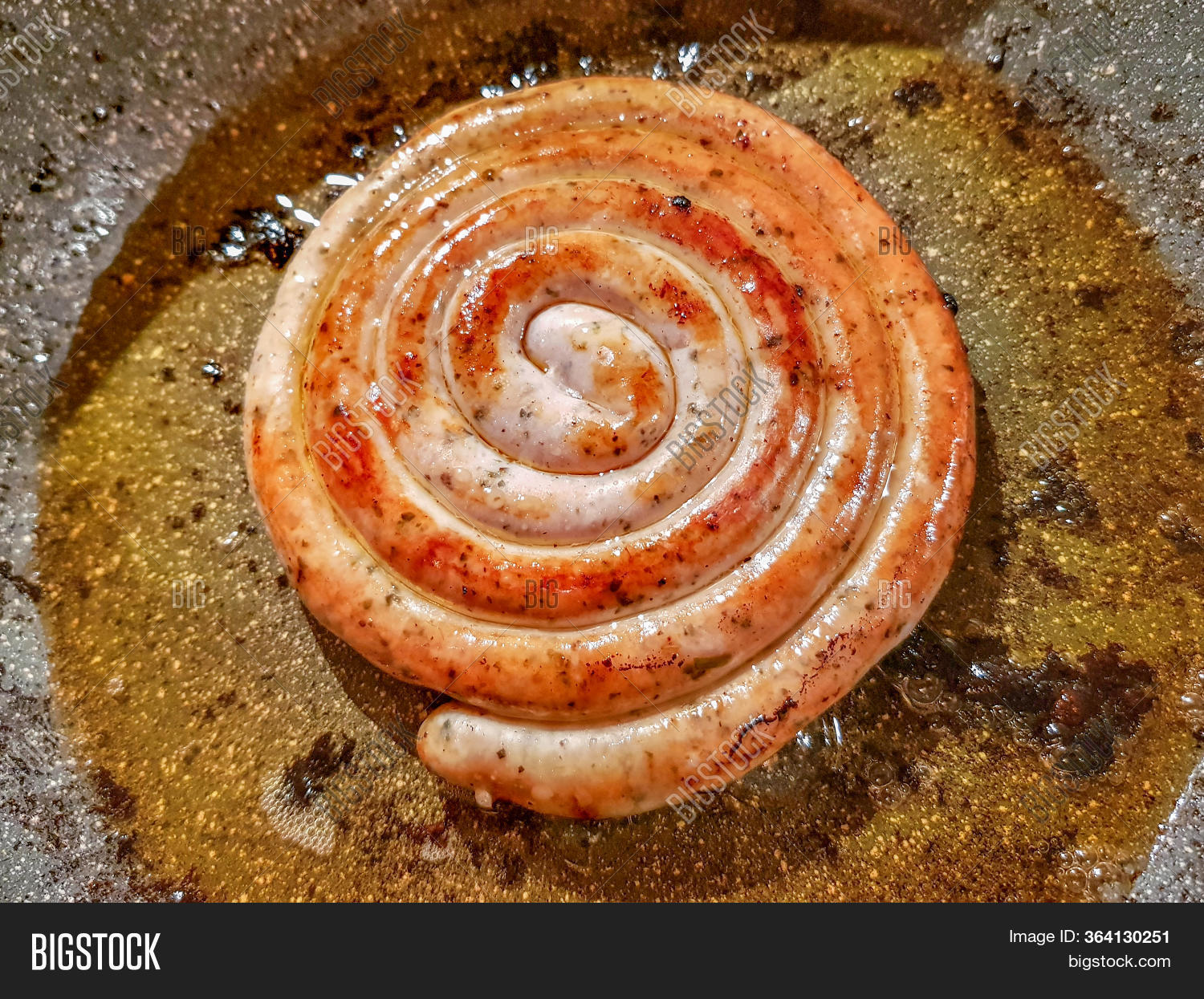 Fried Spiral Sausage Image & Photo (Free Trial) | Bigstock