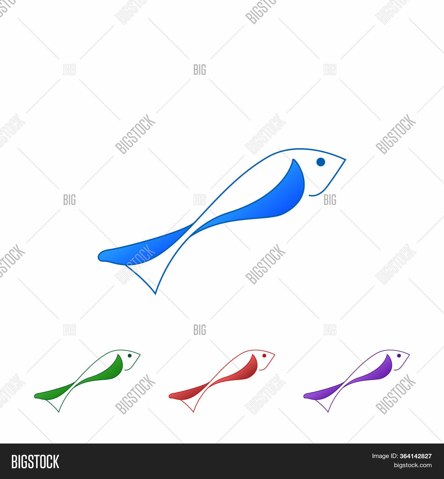 Sea Fish Logo Design Vector & Photo (Free Trial) | Bigstock