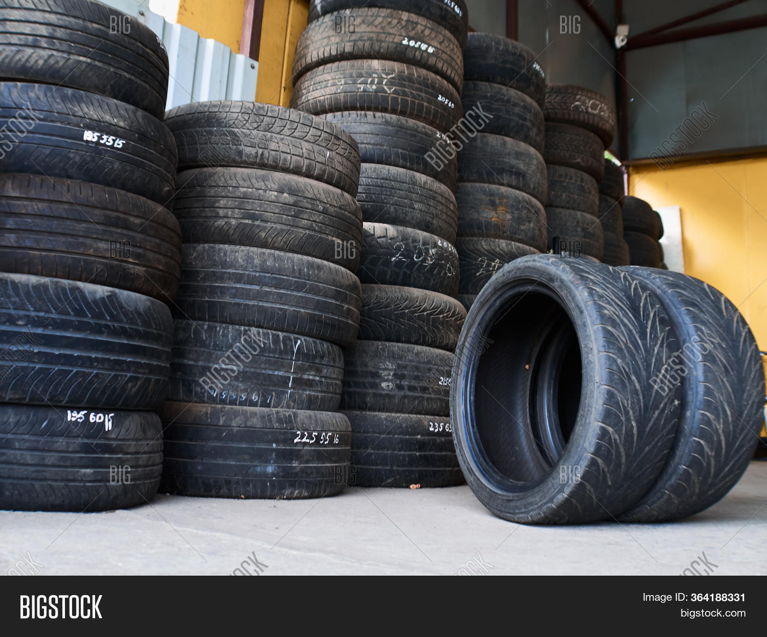 Used Car Tires Stacked Image & Photo (Free Trial) | Bigstock