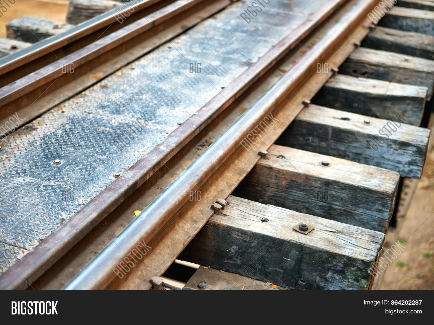 Old Rail Track Wooden Image & Photo (Free Trial) | Bigstock