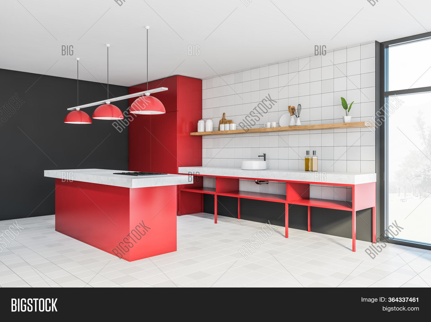 Corner Modern Kitchen Image & Photo (Free Trial) | Bigstock