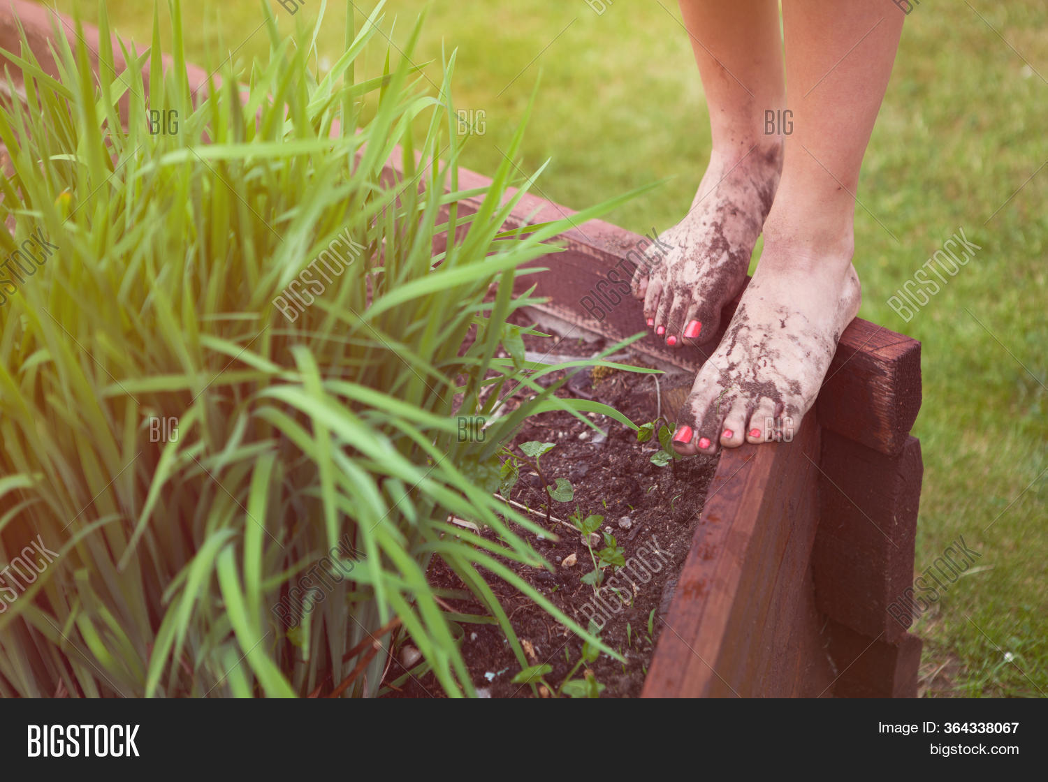 Barefoot Woman Muddy Image & Photo (Free Trial) | Bigstock