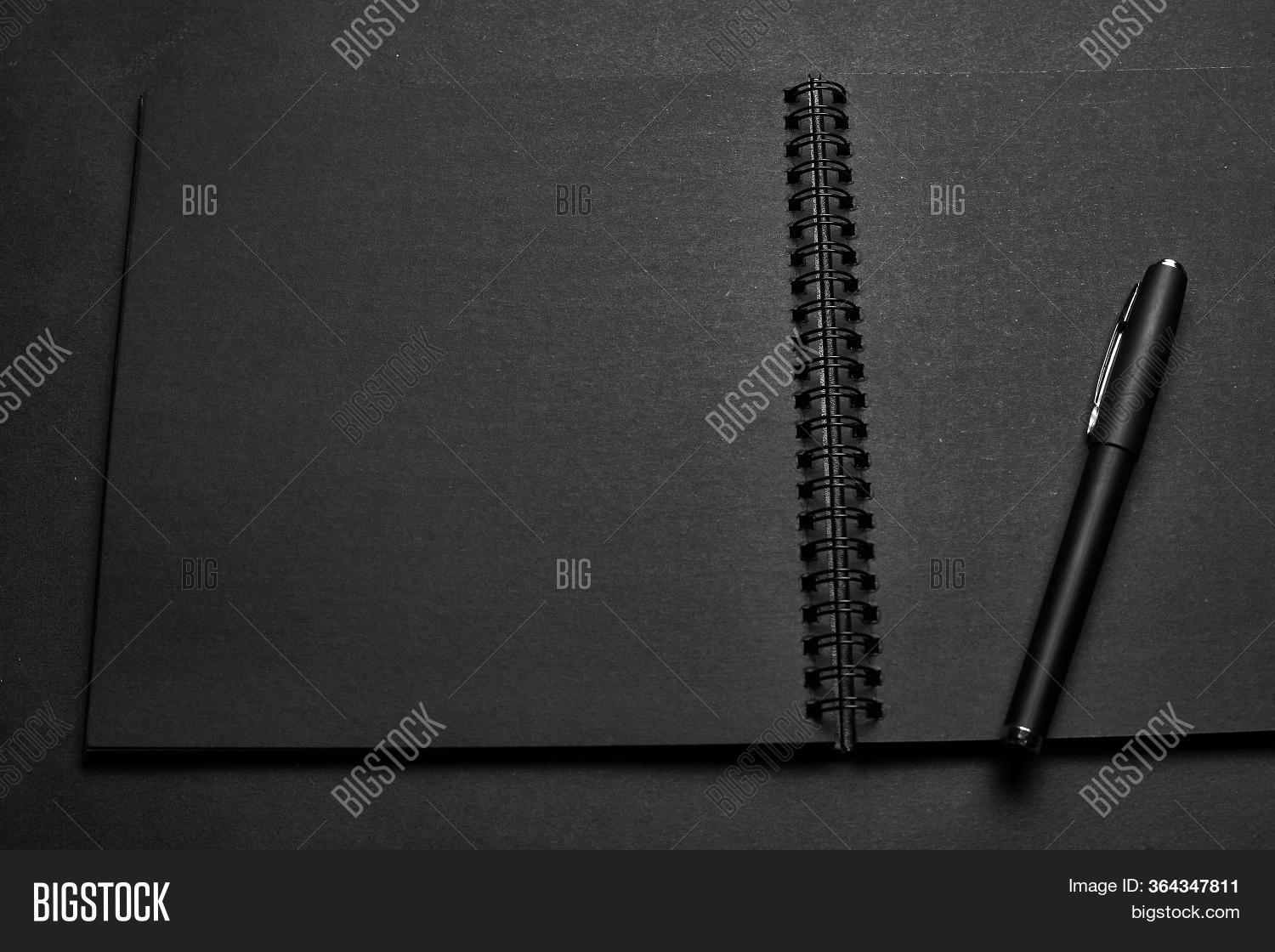 Blank Black Notebook Image & Photo (Free Trial) | Bigstock