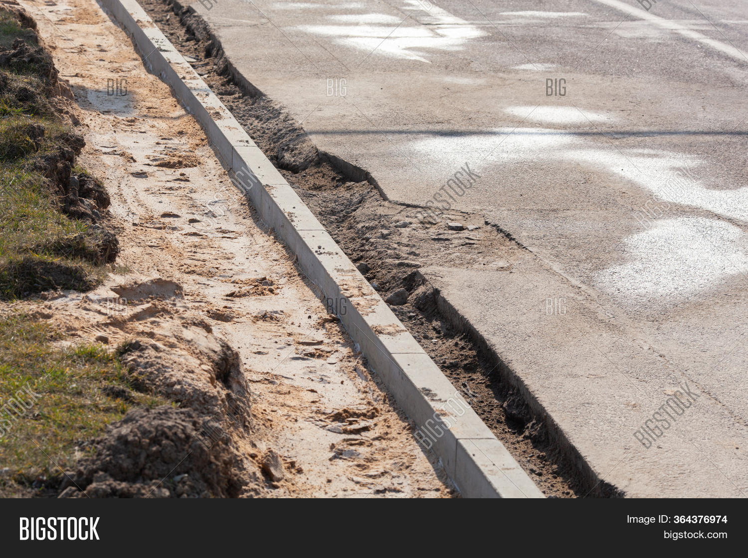 Setting Road Border Image & Photo (Free Trial) | Bigstock