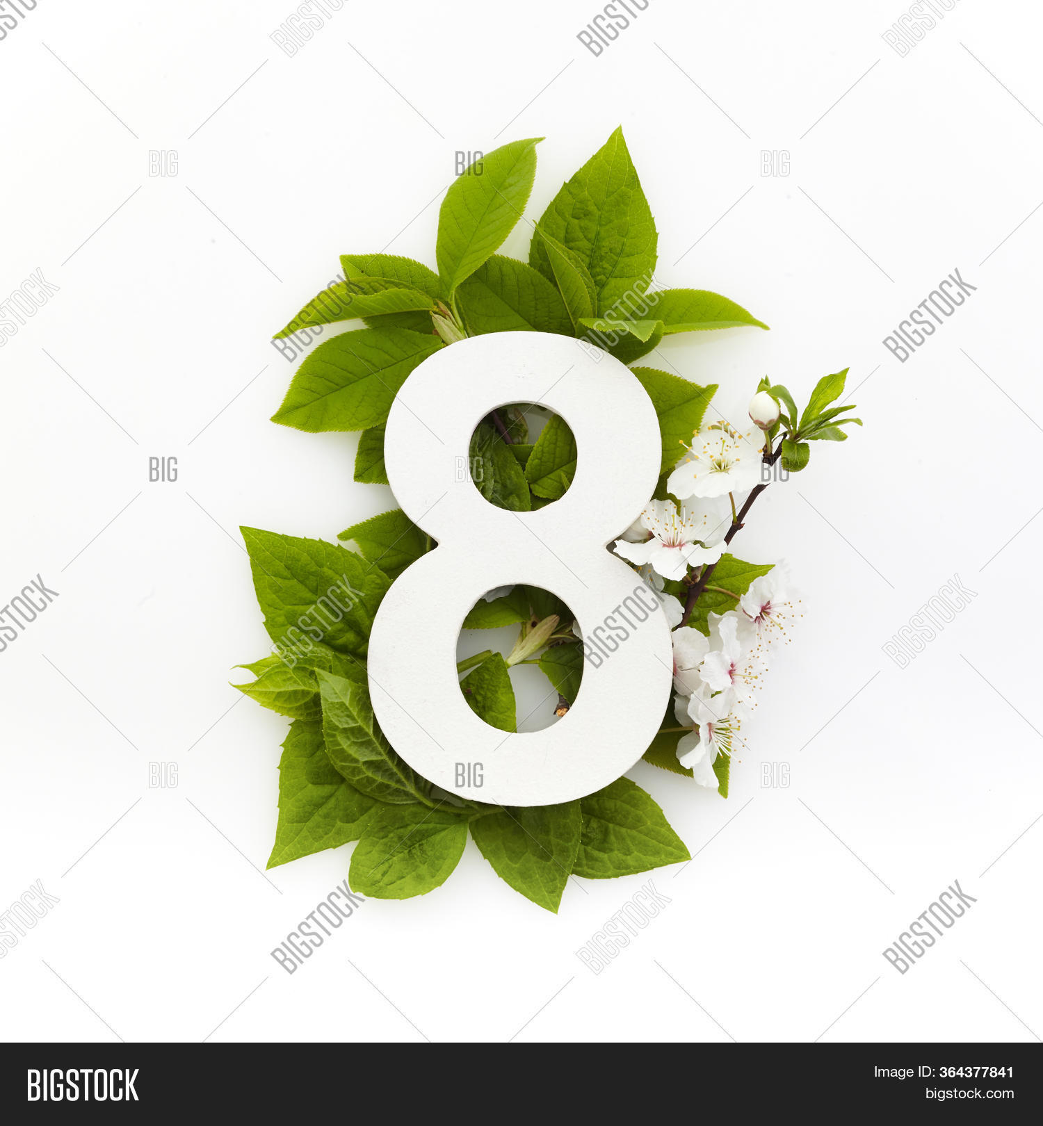 Number Eight Green Image & Photo (Free Trial) | Bigstock