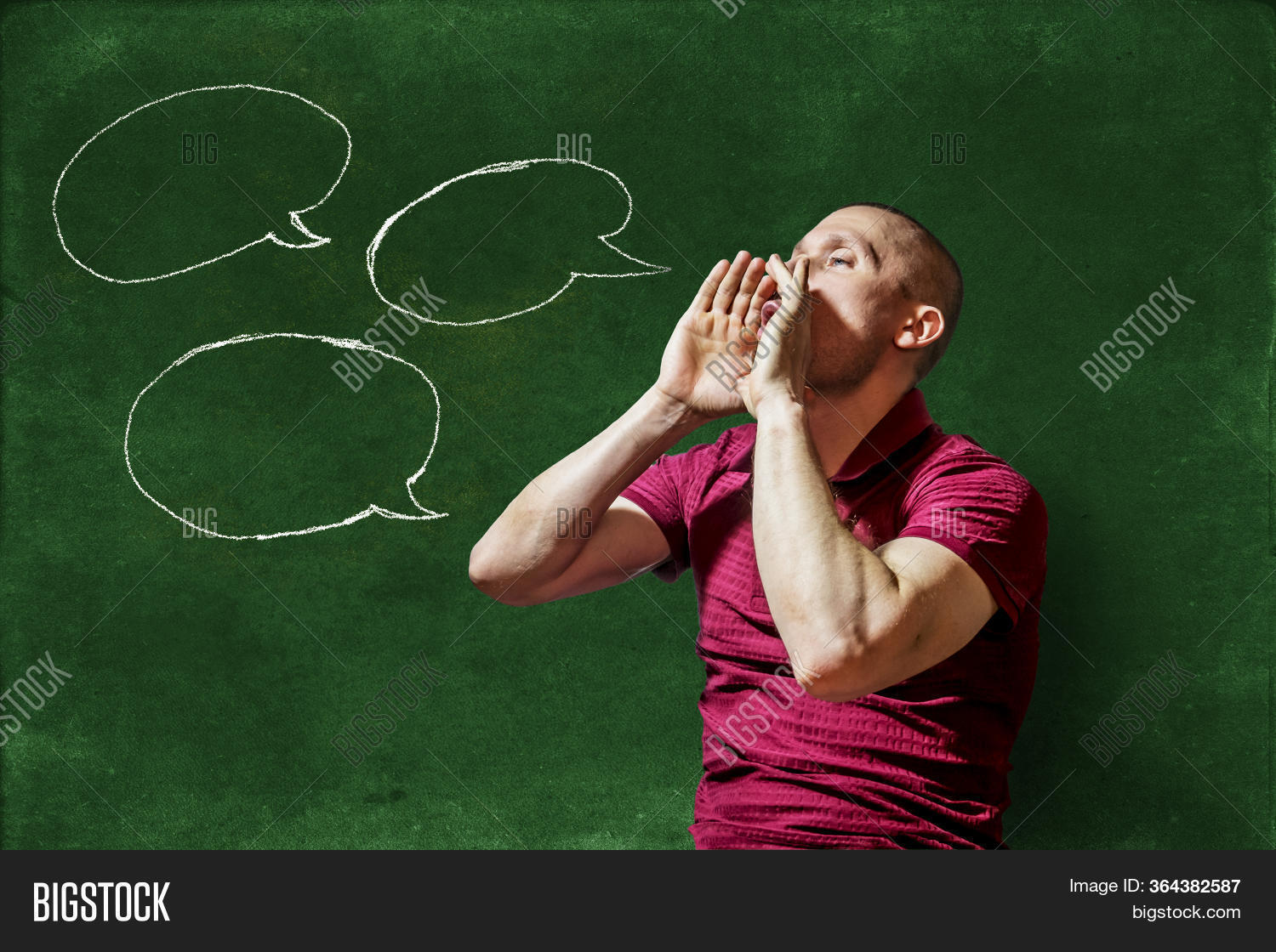 Young Man Shouts His Image & Photo (Free Trial) | Bigstock