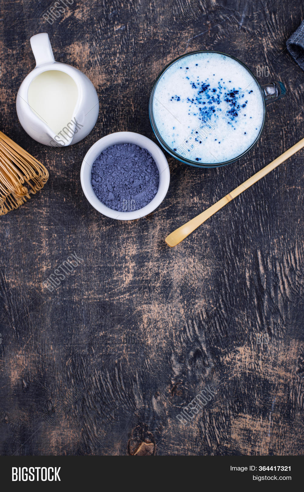 Blue Matcha Latte Milk Image & Photo (Free Trial) | Bigstock