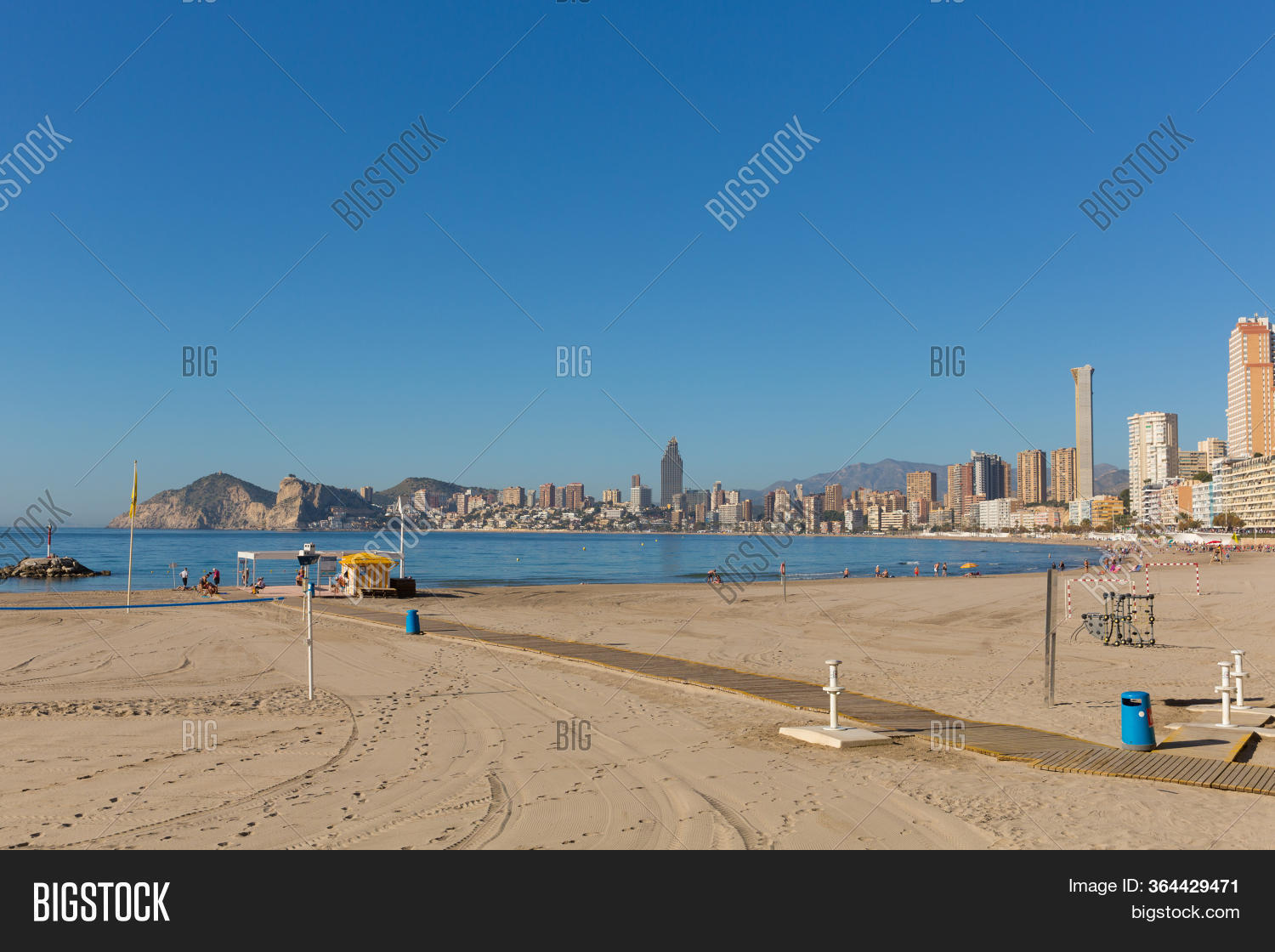 Benidorm Beach Spain Image & Photo (Free Trial) | Bigstock