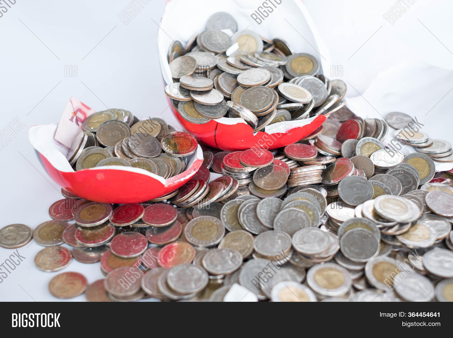 Smashed Piggy Bank Image & Photo (Free Trial) | Bigstock