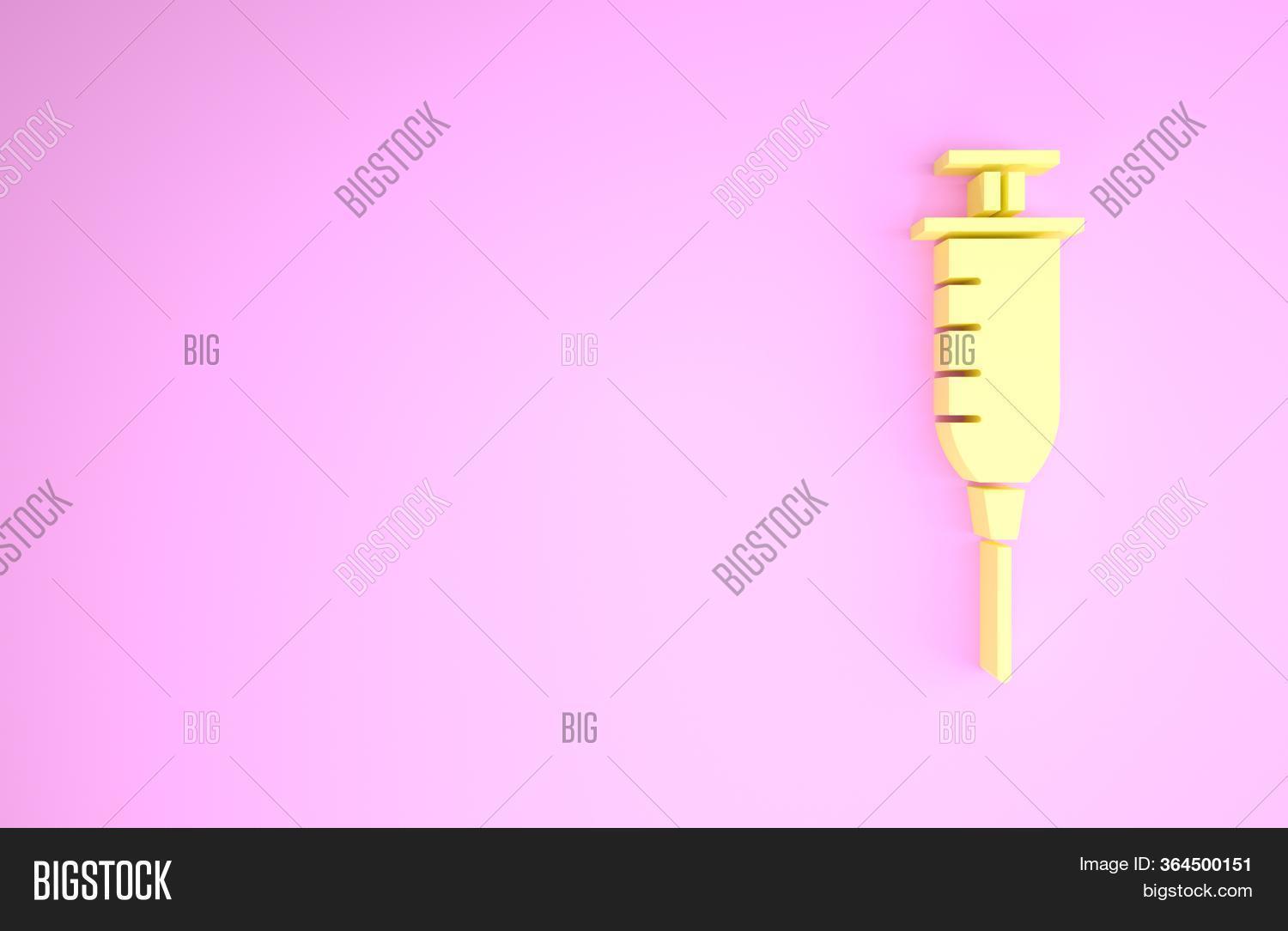 Yellow Syringe Icon Image & Photo (Free Trial) | Bigstock