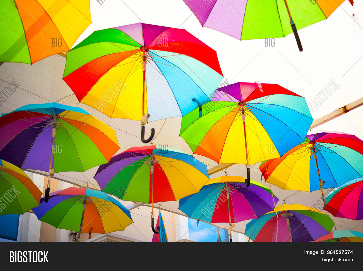 Colorful Umbrellas Sky Image & Photo (Free Trial) | Bigstock