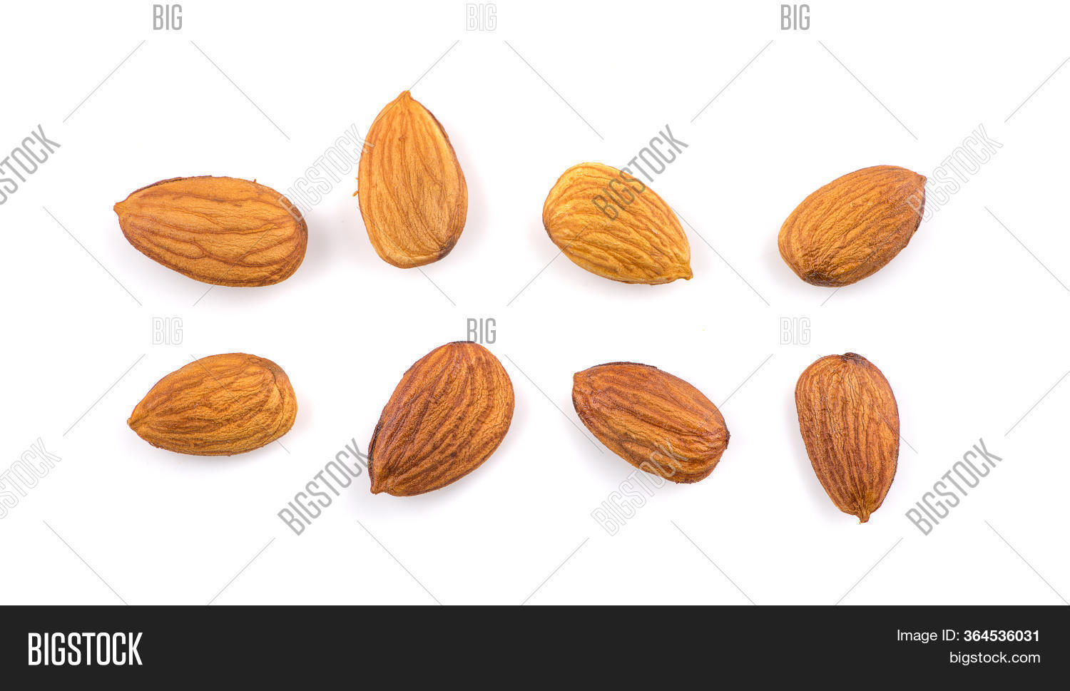 Almonds Isolated. Nuts Image & Photo (Free Trial) | Bigstock