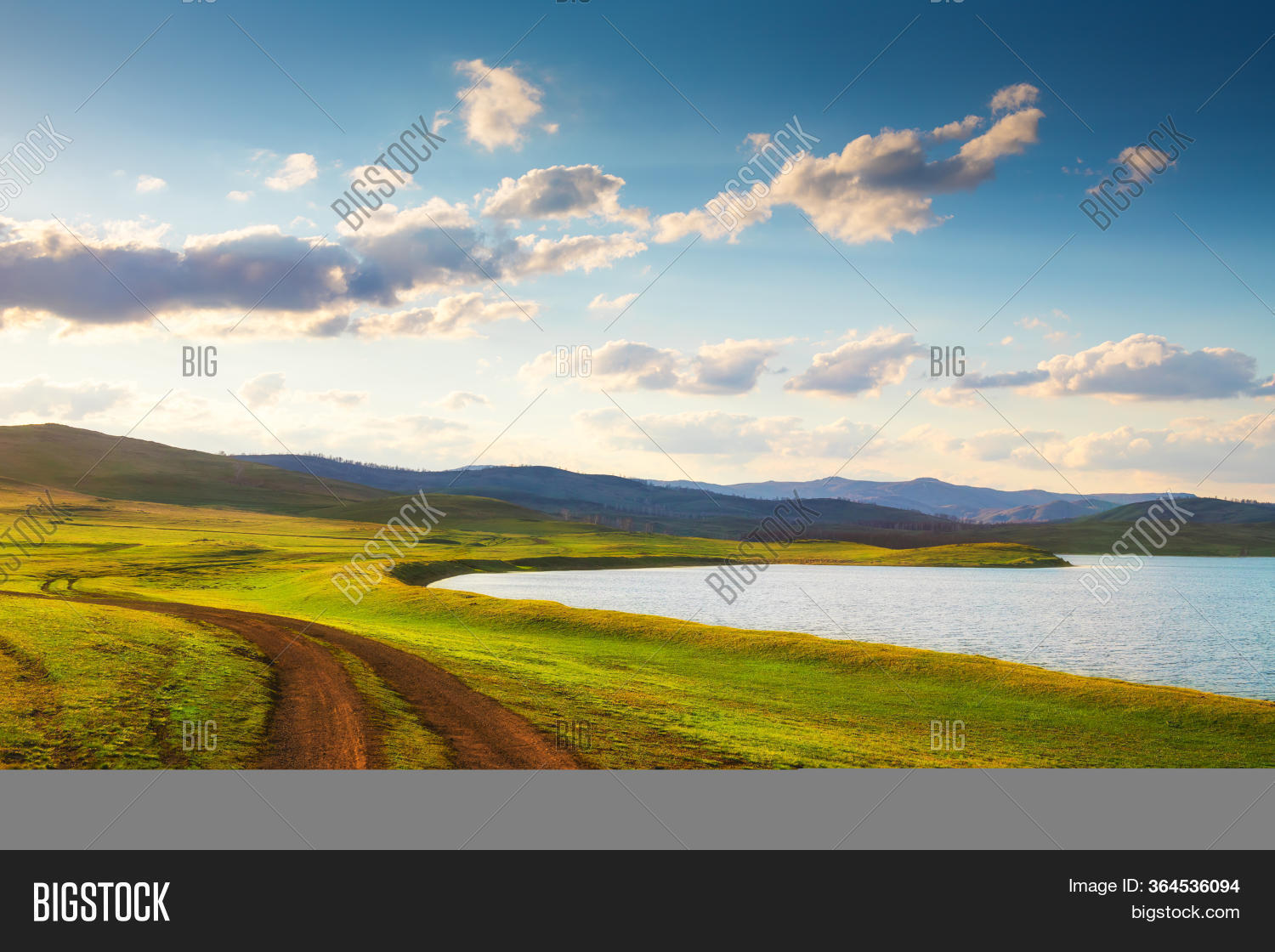 Road Near Lake Image & Photo (Free Trial) | Bigstock