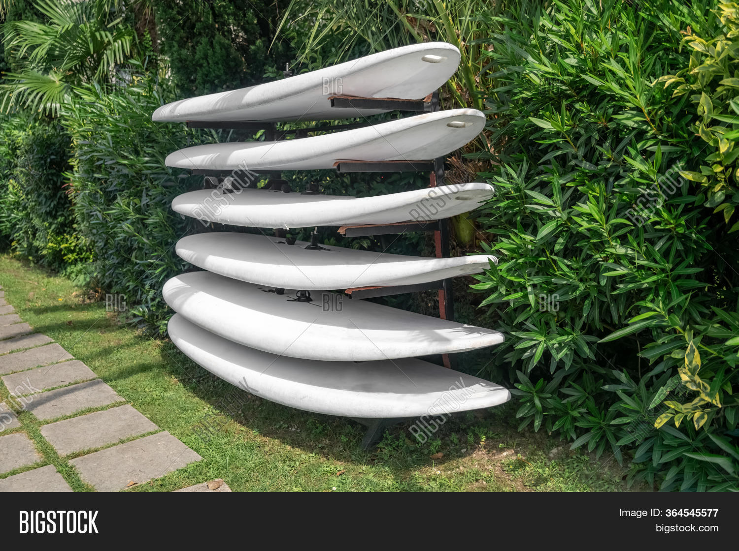 Surfboards On Beach Image & Photo (Free Trial) | Bigstock