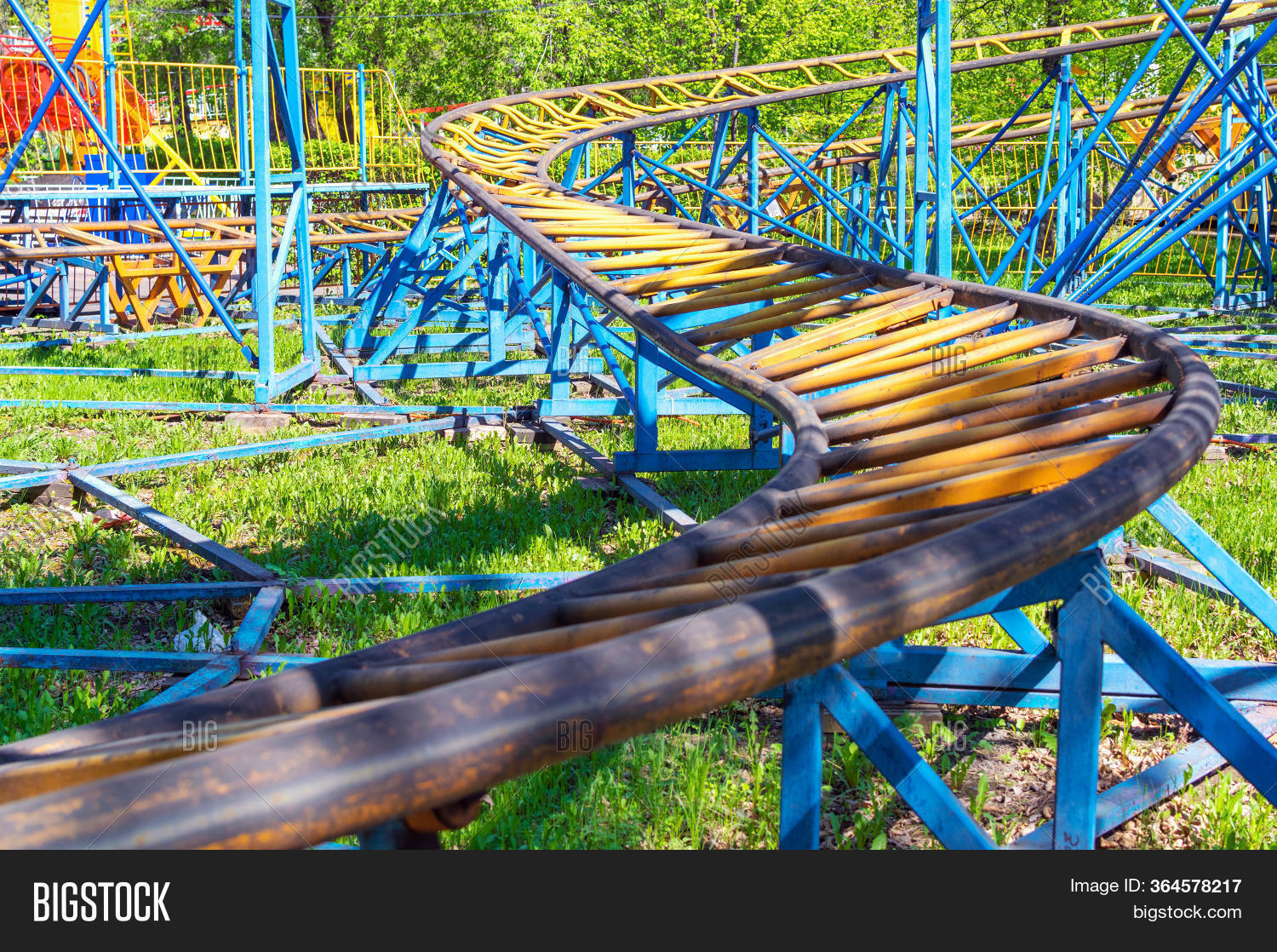 Rails Roller Coaster Image & Photo (Free Trial) | Bigstock
