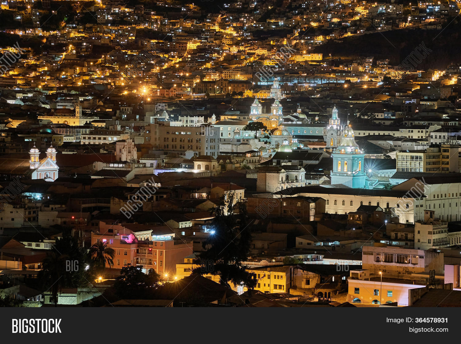 Night View Quito, Image & Photo (Free Trial) | Bigstock