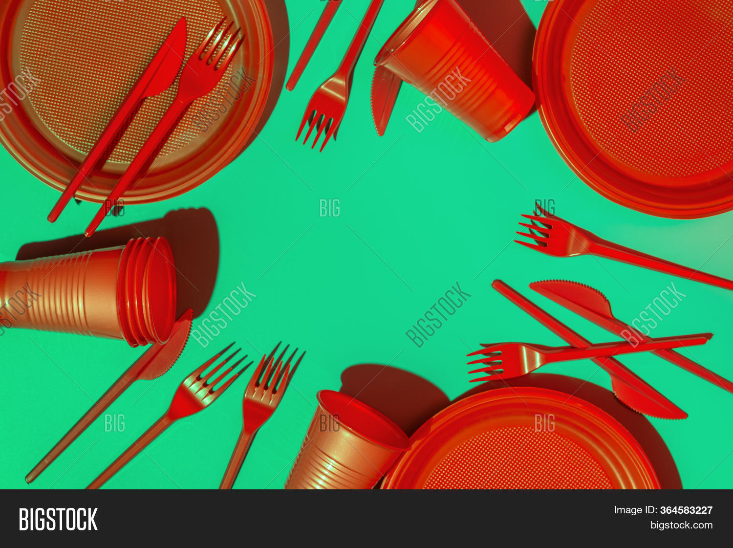 Red Disposable Plastic Image & Photo (Free Trial) | Bigstock