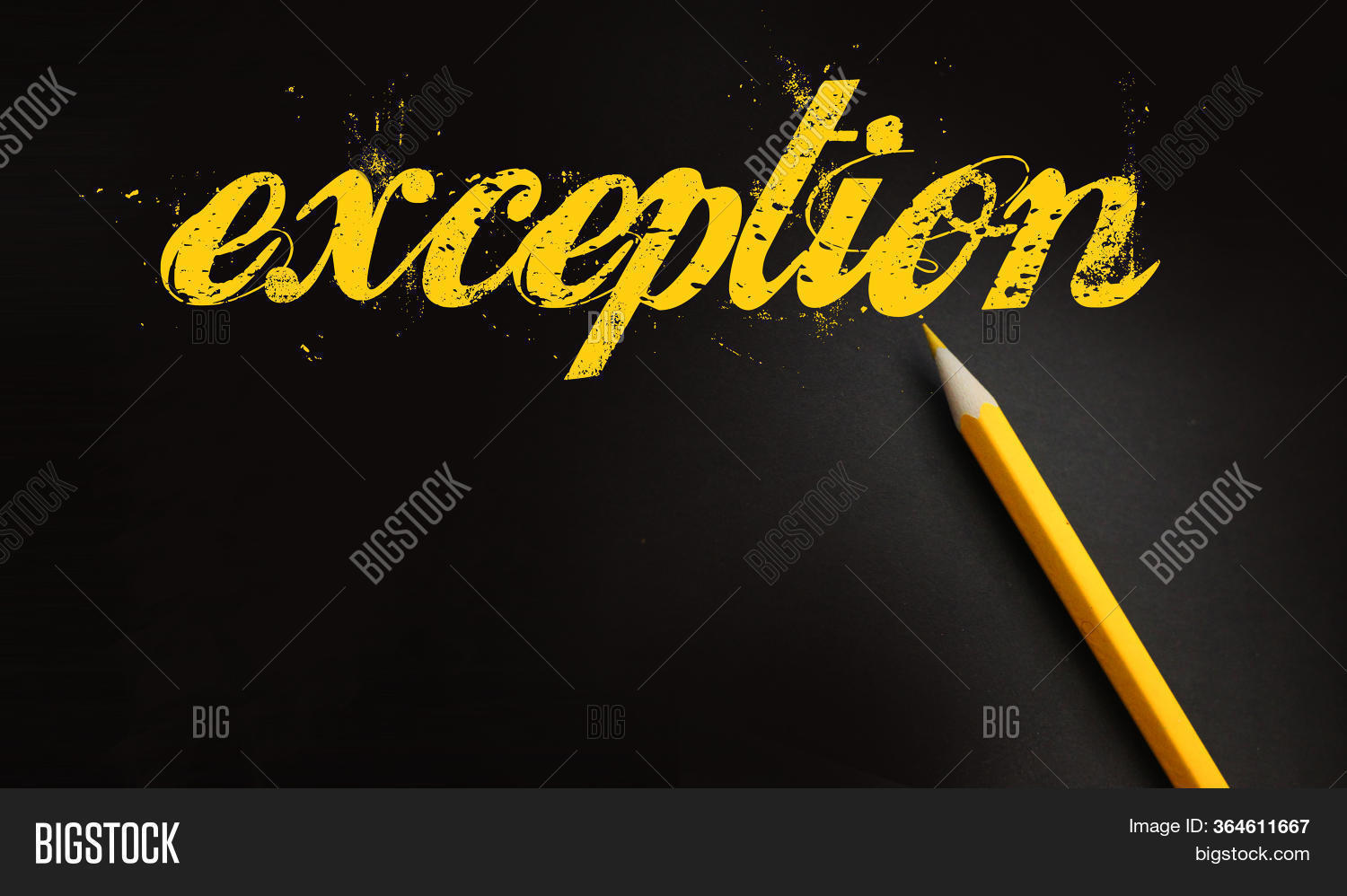 Exception Word Written Image & Photo (Free Trial) | Bigstock