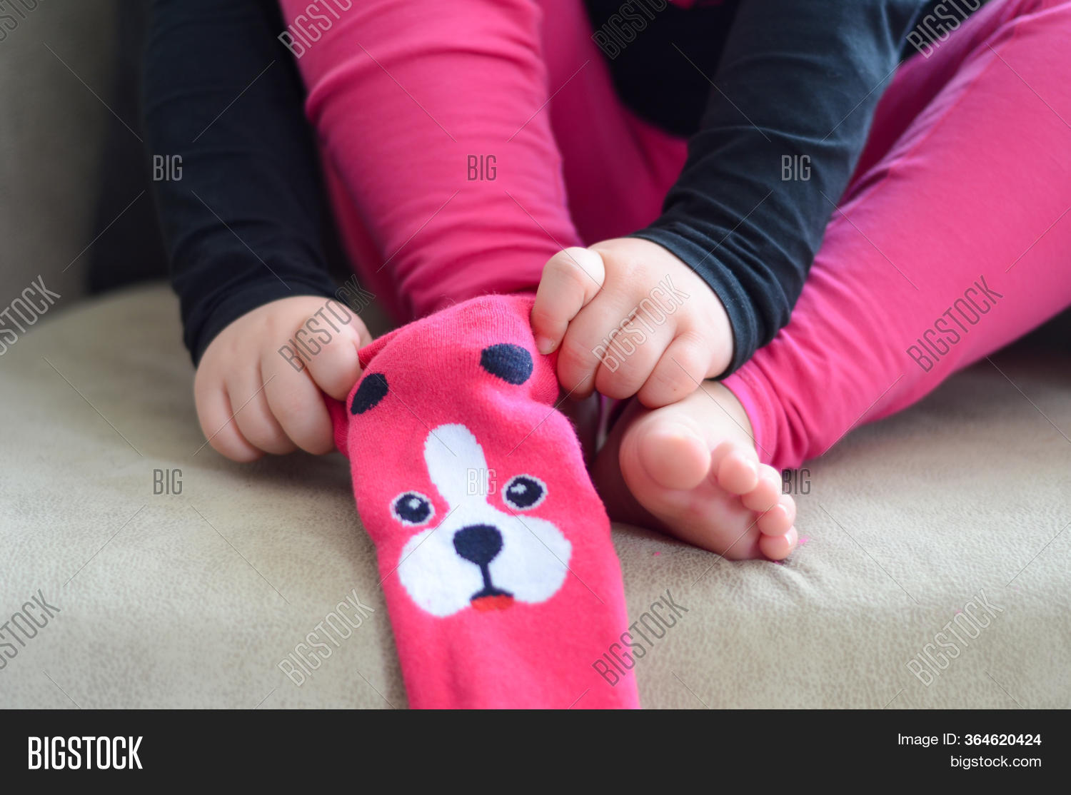 Child Wearing On Sock Image & Photo (Free Trial) | Bigstock