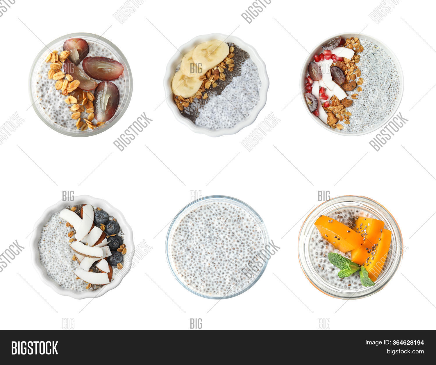 Set Different Puddings Image & Photo (Free Trial) | Bigstock