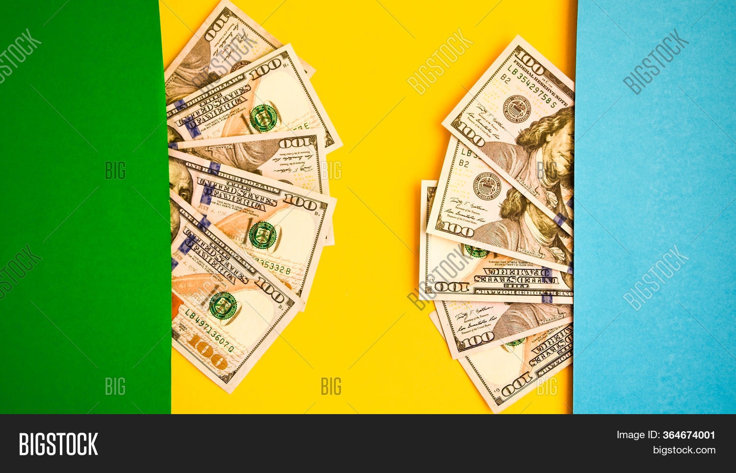 Cash Money On Colorful Image & Photo (Free Trial) | Bigstock