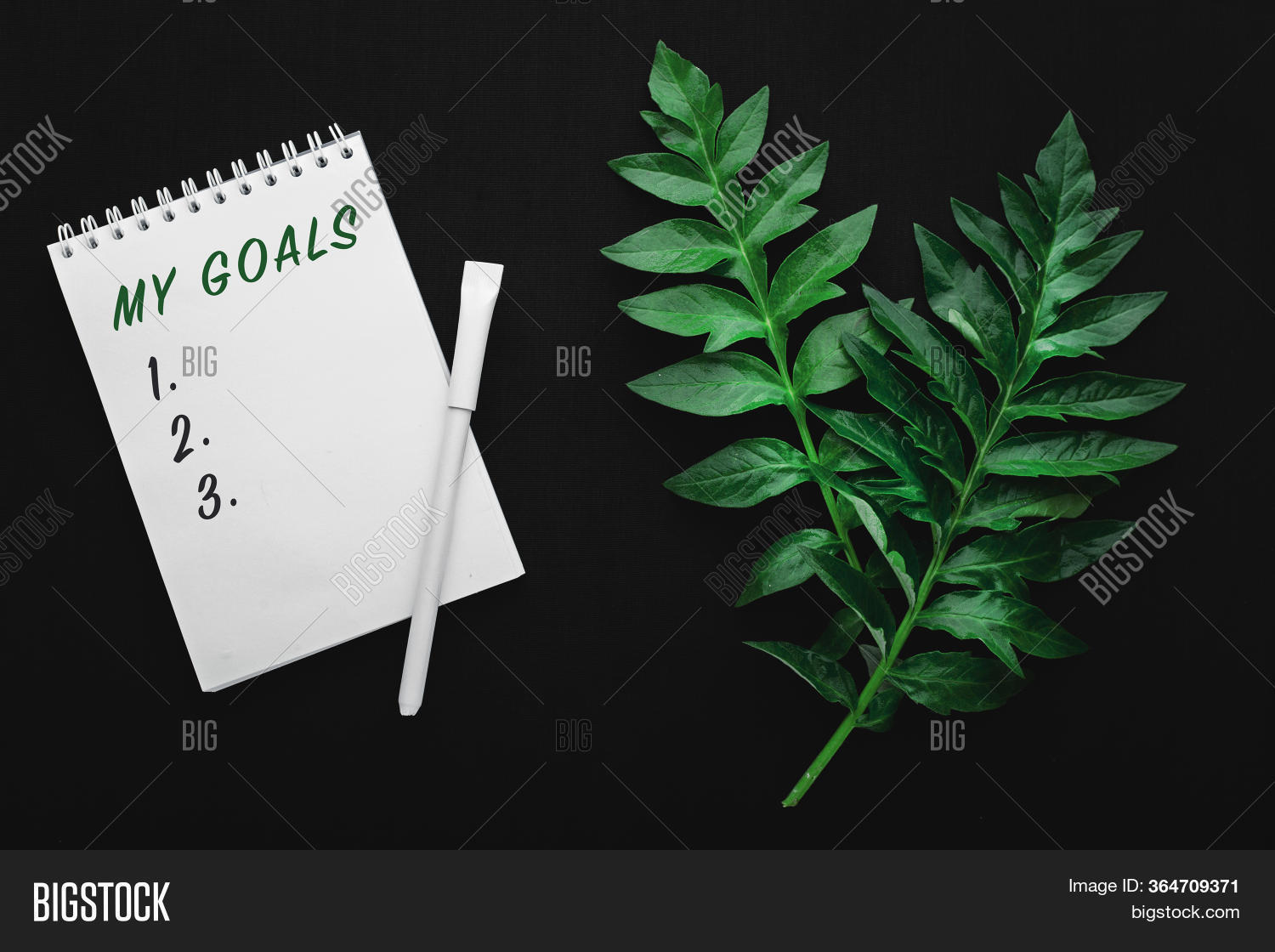 Notebook Goals On Image & Photo (Free Trial) | Bigstock