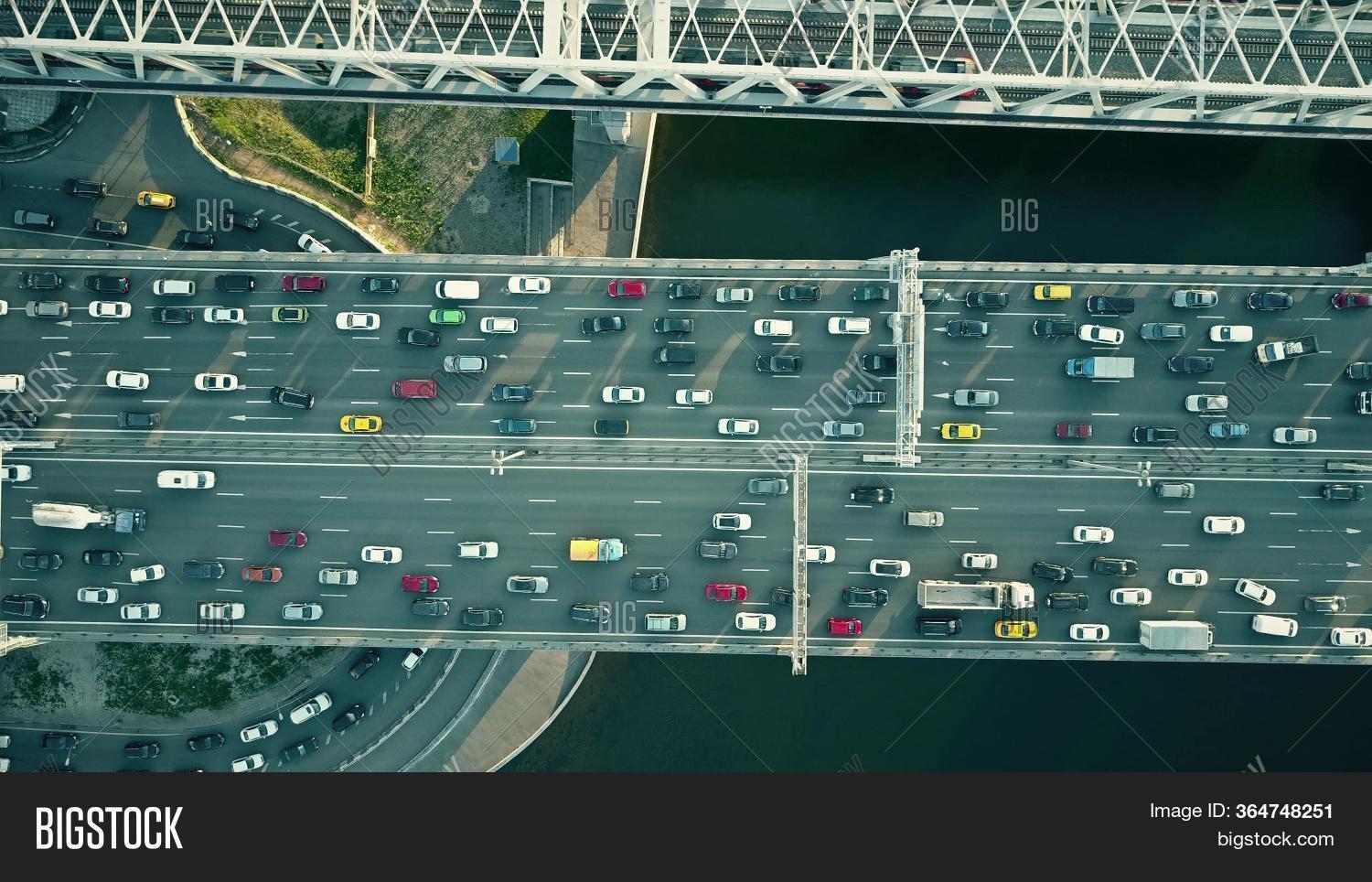 Aerial Top View Bridge Image & Photo (Free Trial) | Bigstock