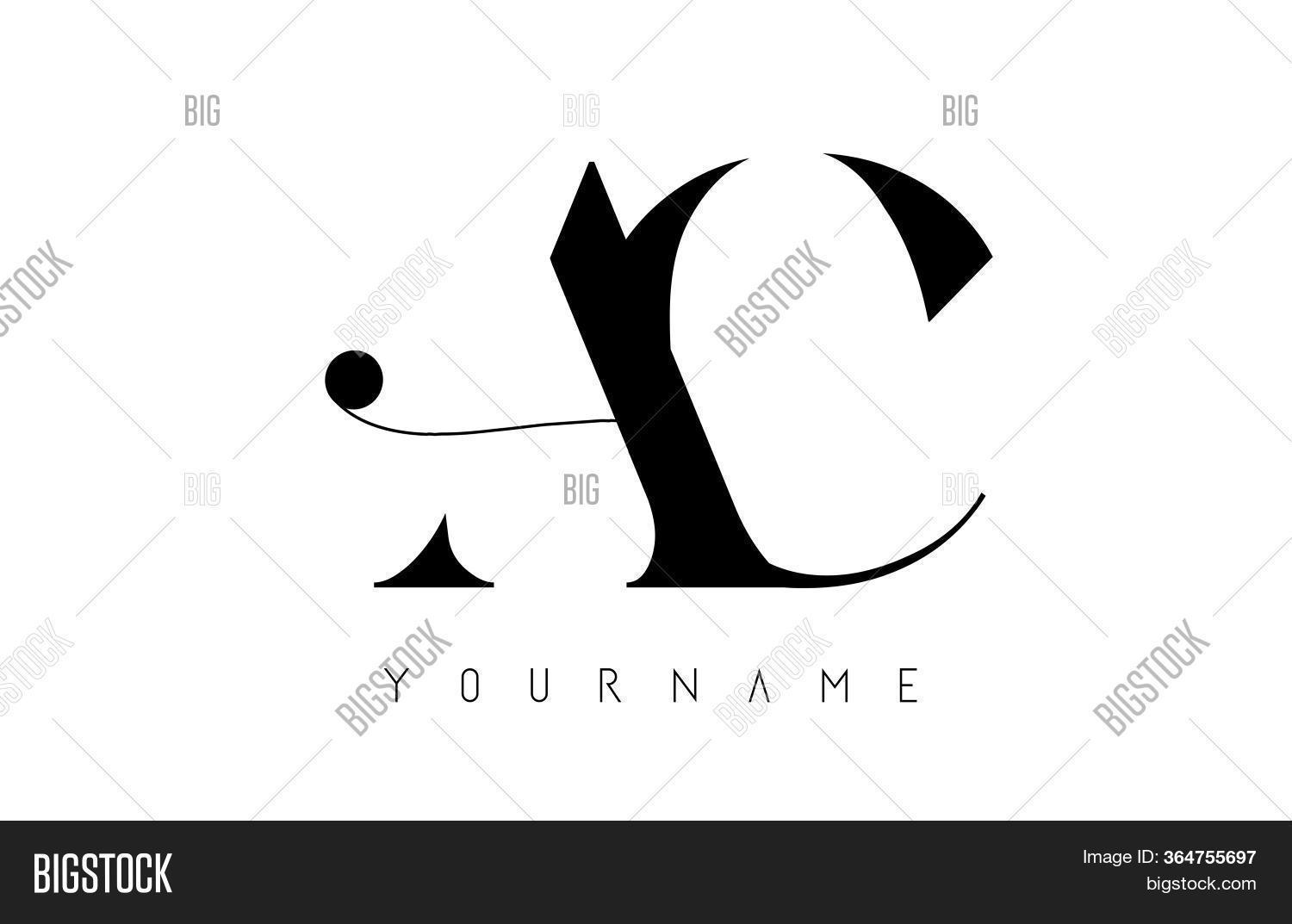 C Ac Initials Letters Vector & Photo (Free Trial) | Bigstock