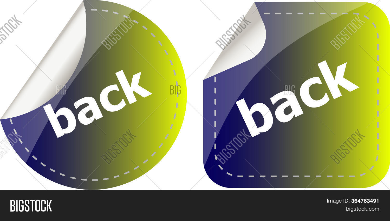 Back Word On Stickers Image & Photo (Free Trial) | Bigstock