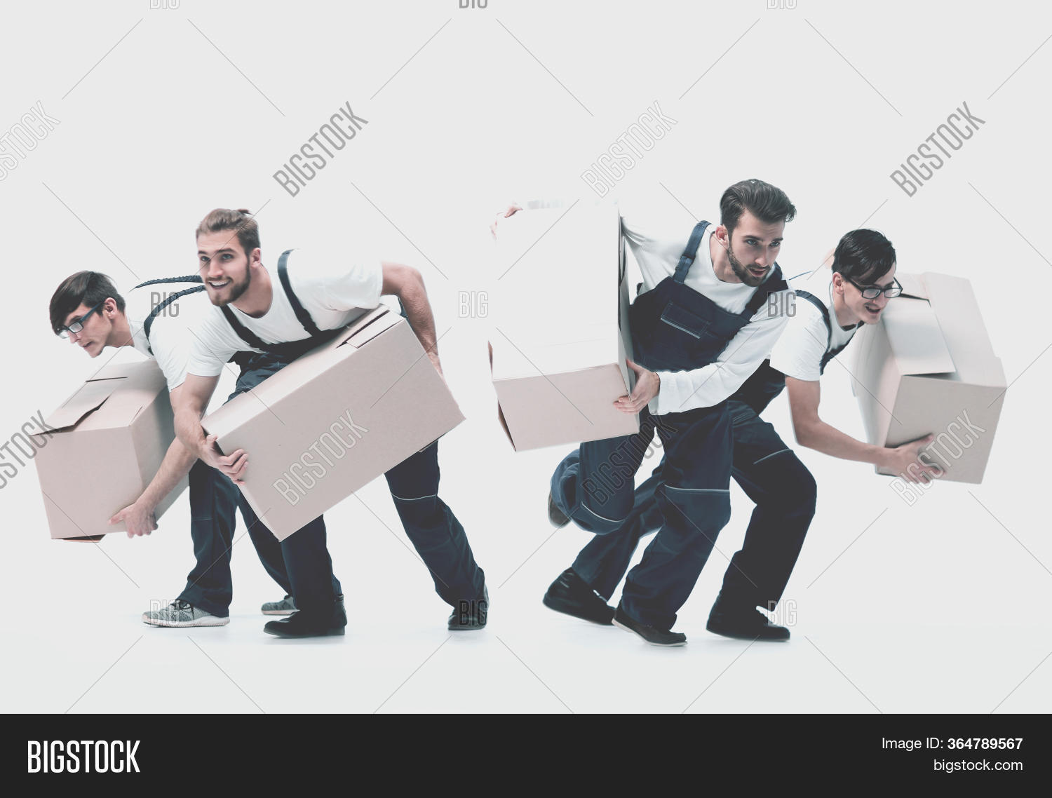 Movers Hurry Do Their Image & Photo (Free Trial) | Bigstock