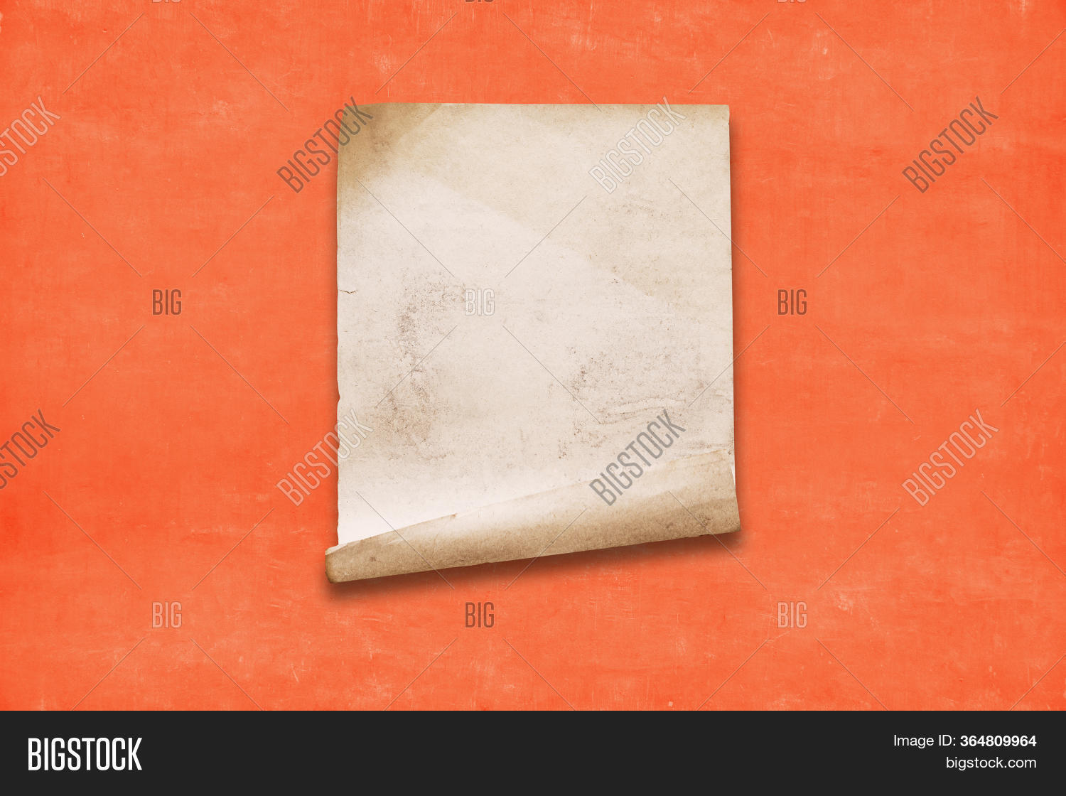 Old Paper On Red Wall Image & Photo (Free Trial) | Bigstock