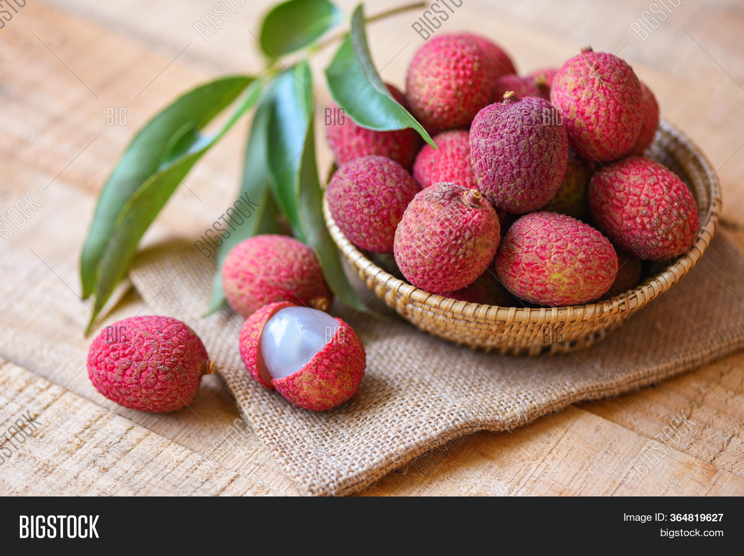 Lychee Slice Peeled On Image & Photo (Free Trial) | Bigstock