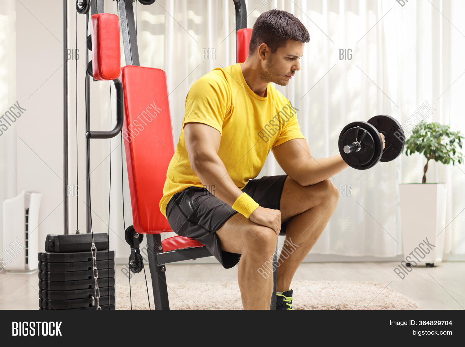 Man Sitting On Fitness Image & Photo (Free Trial) | Bigstock